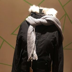 Timberland | Accessories | Timberland Womens Waffle Stitch Gray Scarf ...